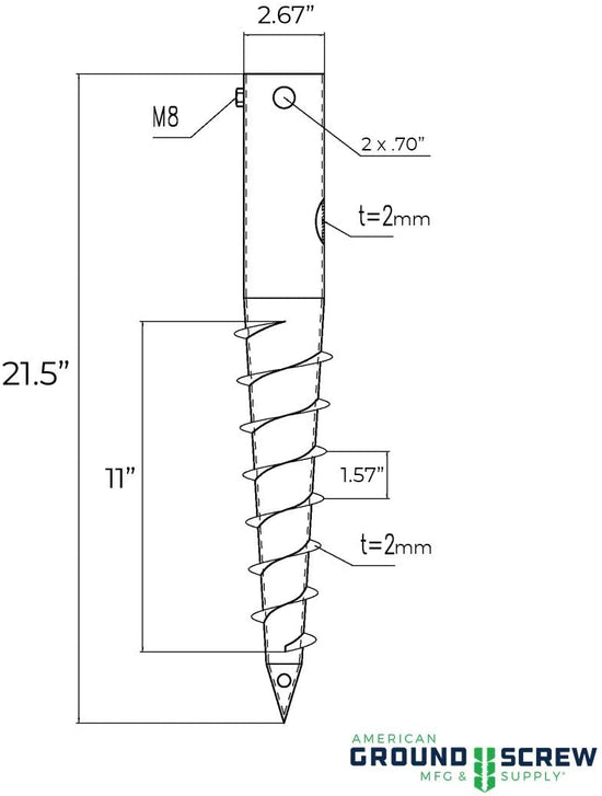 American Ground Screw Model 3