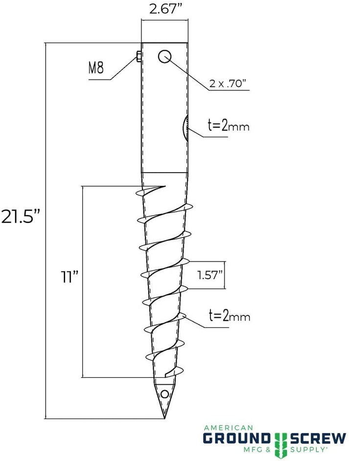 American Ground Screw Model 3